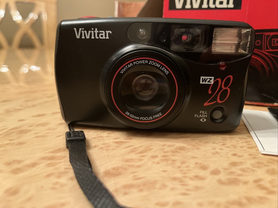 Vivitar Camera WZ28 28 to 52mm Point and Shoot Zoom Lens Original Box ...