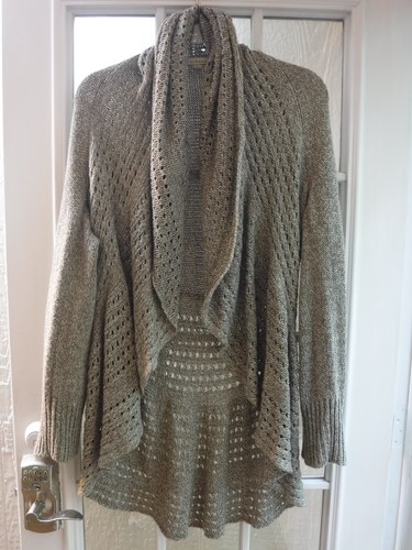 Debbie Morgan Beige Color Sweater Long Sleeve Cardigan Women XL ~ | eBay