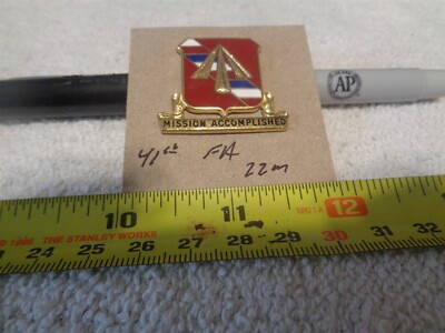 41st Field Artillery 22M Unit Crest, DI, DUI (DRAW#Z13) | eBay