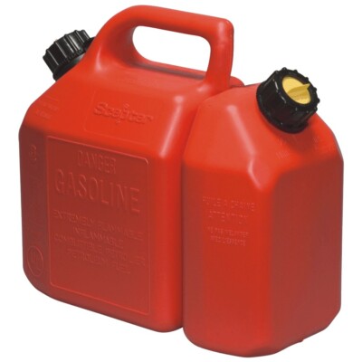 6 L Gas and 2.5 L Oil Combination Can - Plastic + Red 63923000632 | eBay