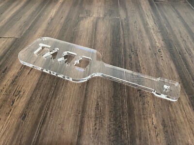 BRAT Imprint Paddle BDSM Sadist Impact Punishment Discipline Acrylic 0. ...