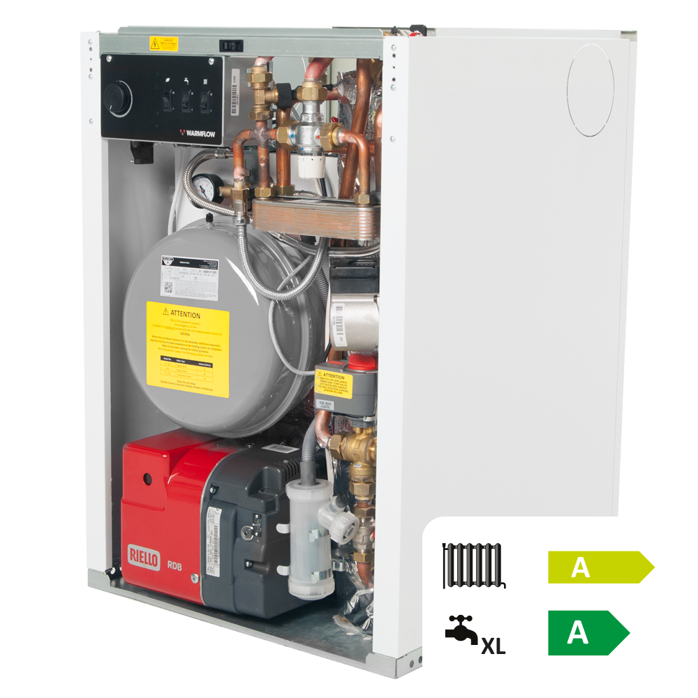 WARMFLOW AGENTIS 33 KW COMBI CONDENSING OIL BOILER SUPPLIED & FITTED ...