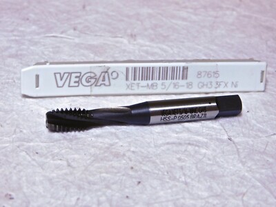 Vega Cutting Tools Powder HSS Mod-Bottom Spiral Flute Taps 5/16-18 UNC ...