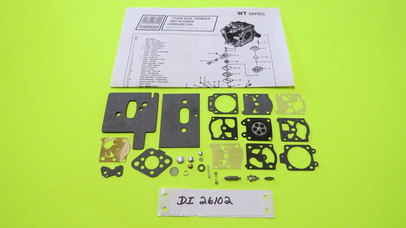 McCulloch Jenn Fene MB3202 Blower Walbro WT615 Carb Kit | eBay