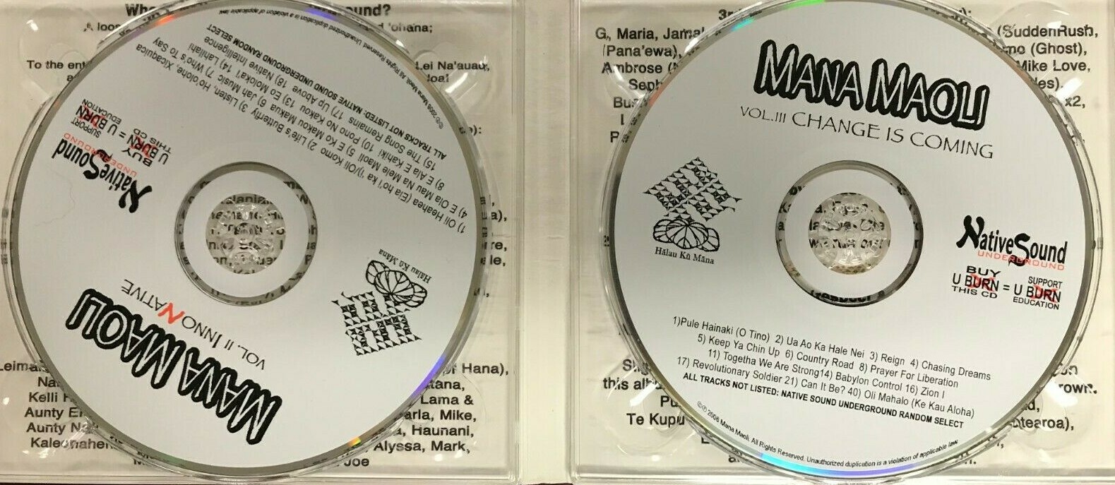 MANA MAOLI: INNO NATIVE, VOL. 2 / CHANGE IS COMING, VOL. 3 - V/A - 2 CD ...