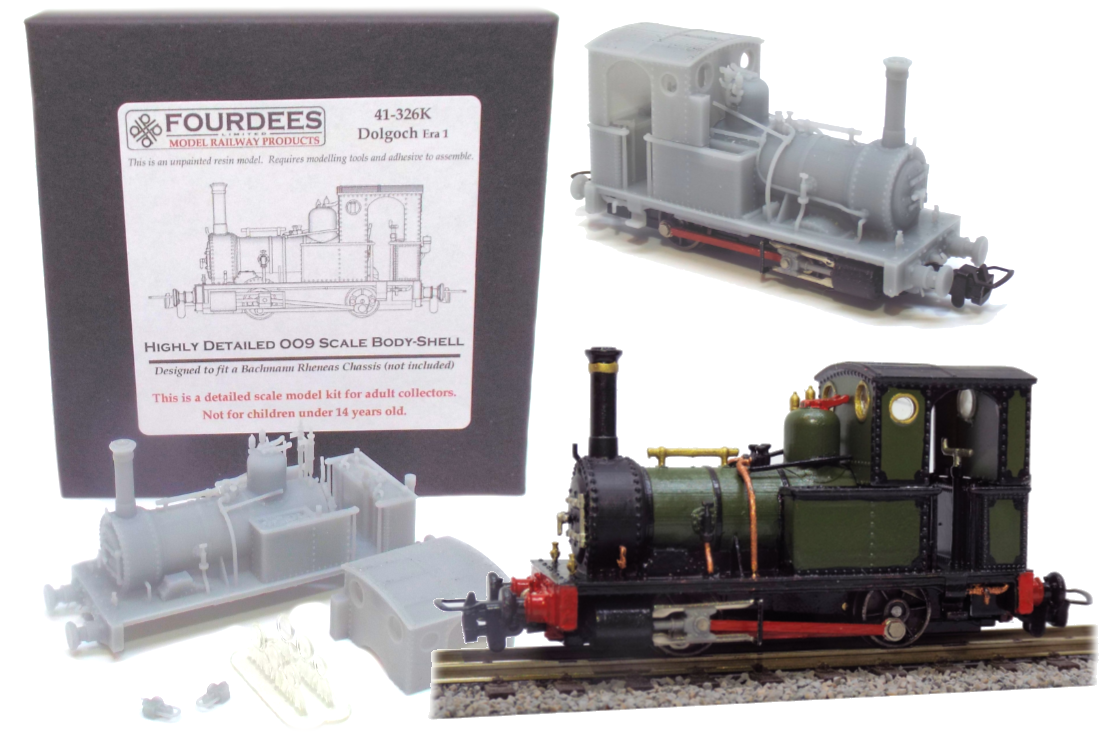 Fourdees Limited Talyllyn Dolgoch Locomotive 009 / OO9 Kit for Bachmann ...