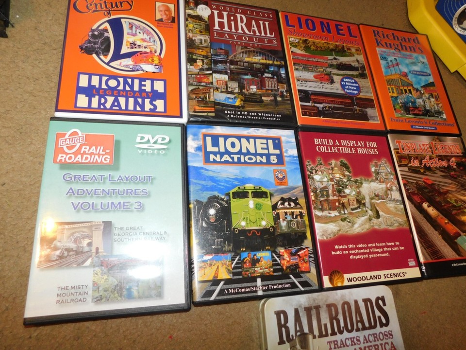Steam Trains Railway Documentary DVDs X 9 - Bundle Lot Assorted LIONEL ...