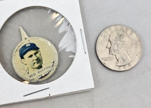 Vintage 1938 PM8 Charles Red Ruffing Pin Tab Button New York Yankees | eBay