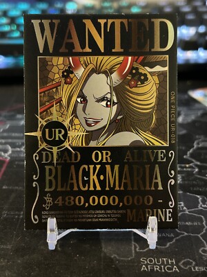One piece wanted game card foil Black Maria | eBay