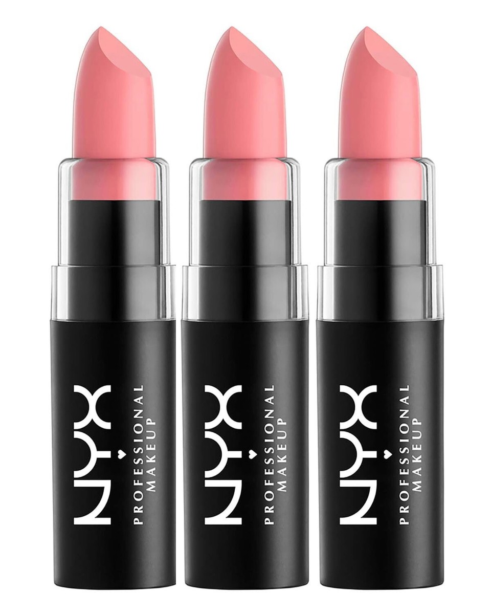 Nyx Pale Pink Matte Lipstick NYX Plush Matte Formula Soft Matte Lip