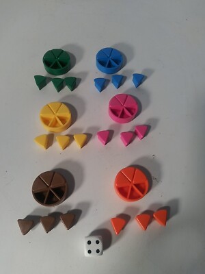 Trivial Pursuit Genus 4 IV Board Game Replacement Pieces-Scoring Wedges ...