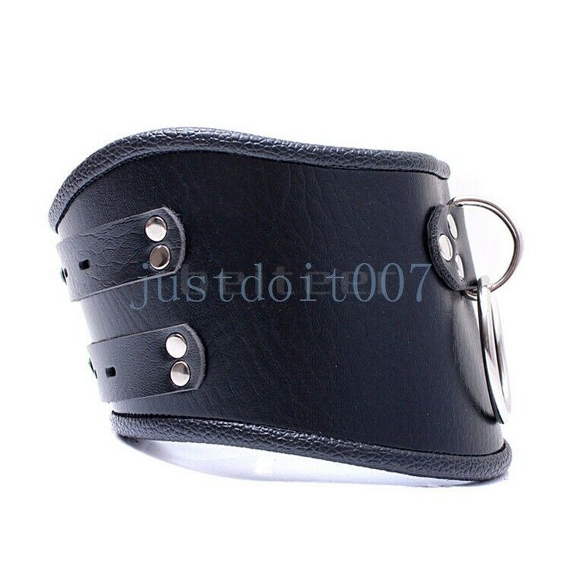 Artificial Leder Lock Posture Collar Neck Restraint Straightens Master ...