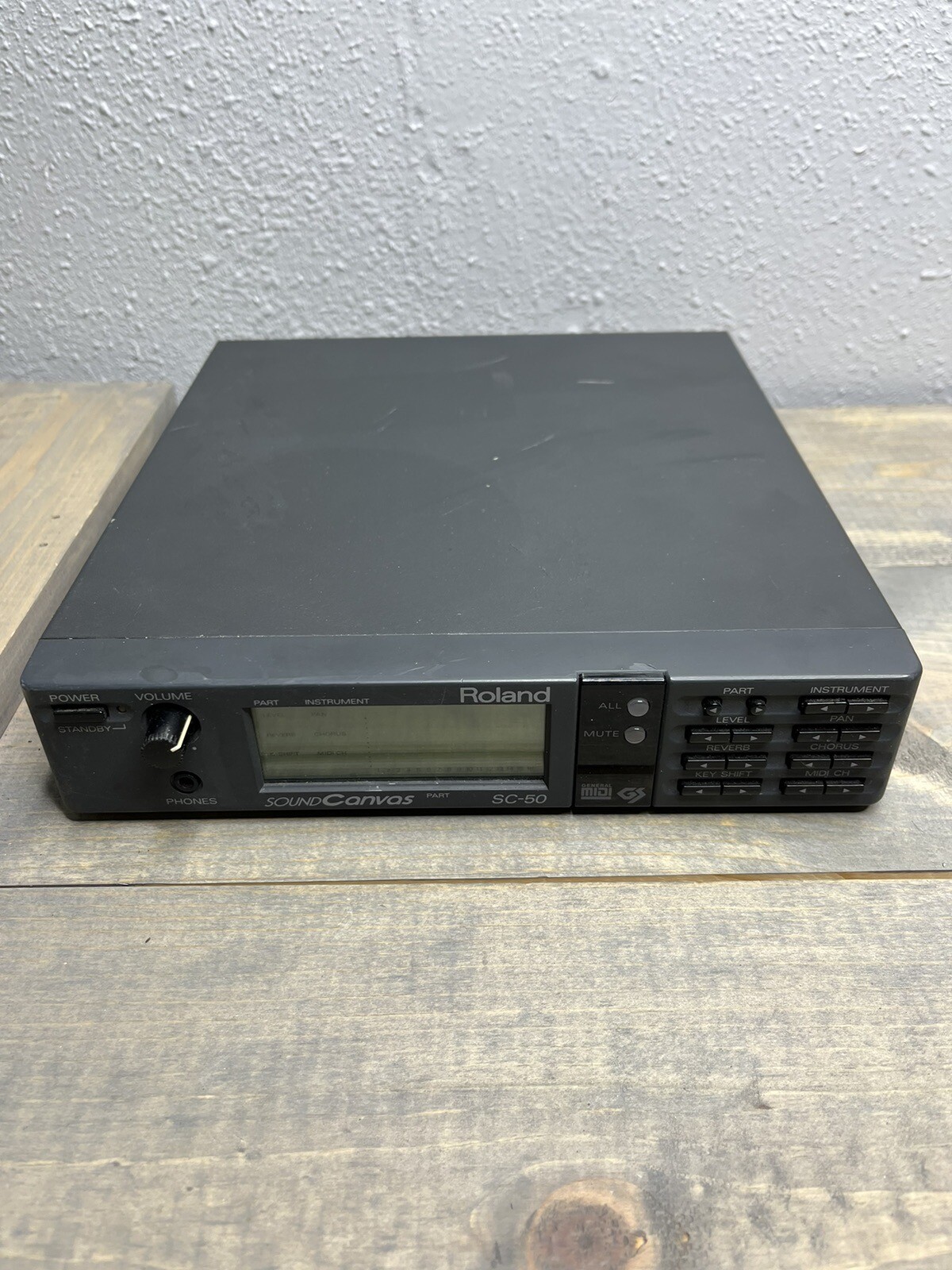 Vintage Roland SC-50 Sound Canvas Sound General MIDI Module Synthesizer ...