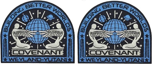 Alien USCSS Covenant Weyland Yutani Crew Patch || 2PC iron on or Sew 4 ...