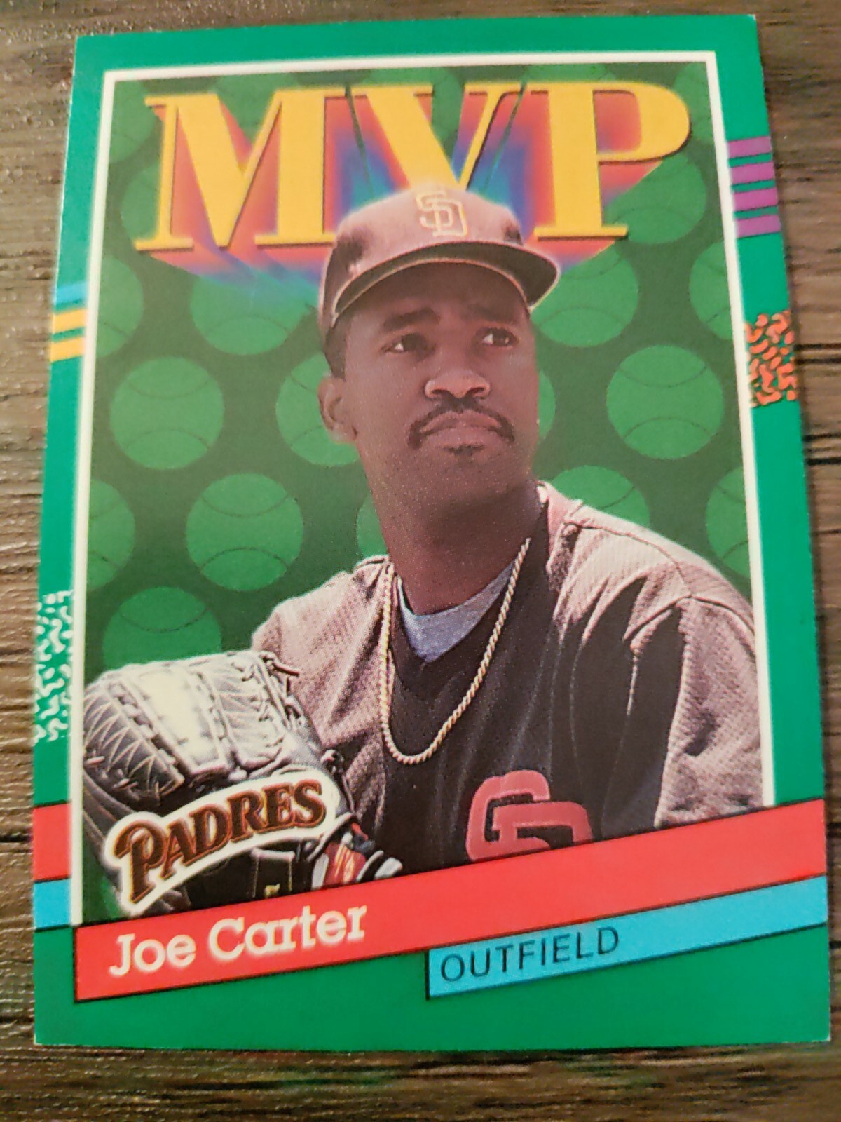 1991 Joe Carter MVP Leaf Error Card #409 (No Dot After Inc.) | eBay