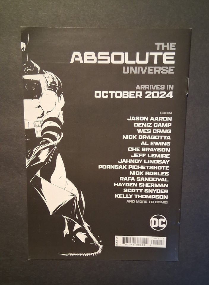 Absolute Batman #1 Ashcan Edition SDCC Exclusive 2024 / Sharp / No ...
