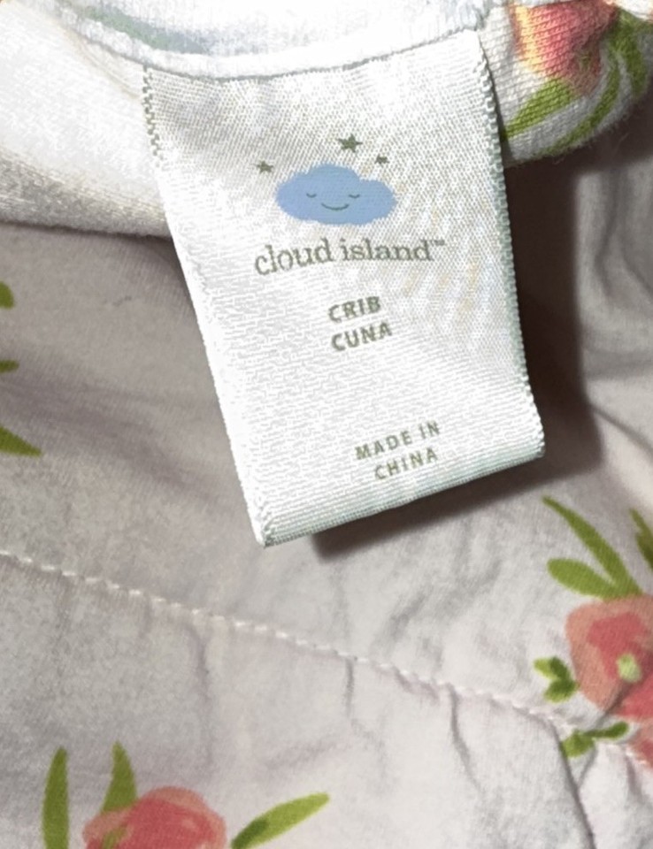 Target Cloud Island Reversible Quilted Blanket Floral Crib Size 28 x 35 ...