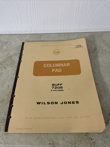 Wilson Jones 7208 Columnar Column Buff Unused | eBay