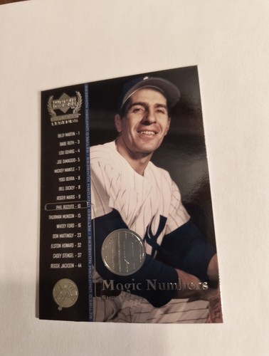 PHIL RIZZUTO 2000 UPPER DECK YANKEES LEGENDS MAGIC NUMBERS #59 FREE ...