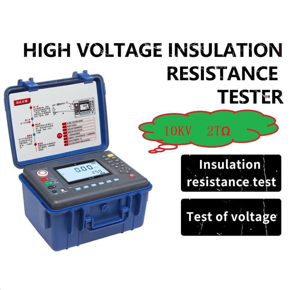 High Voltage Insulation Resistance Tester 5KV One-touch Voltage ...