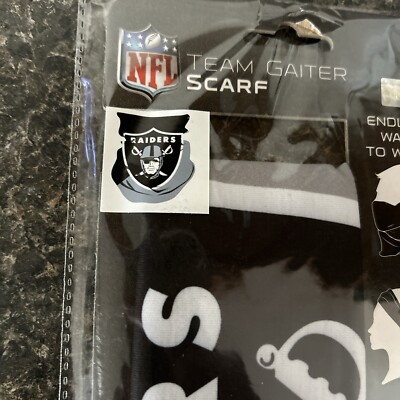 FOCO unisex-adult NFL Las Vegas Raiders Team Logo Neck Gaiter ...