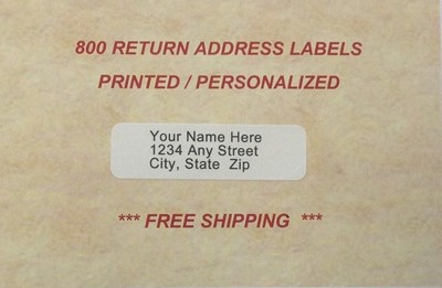 800-Personalized "Great for ebay" Printed Address Labels -1/2 x1 3/4 | eBay