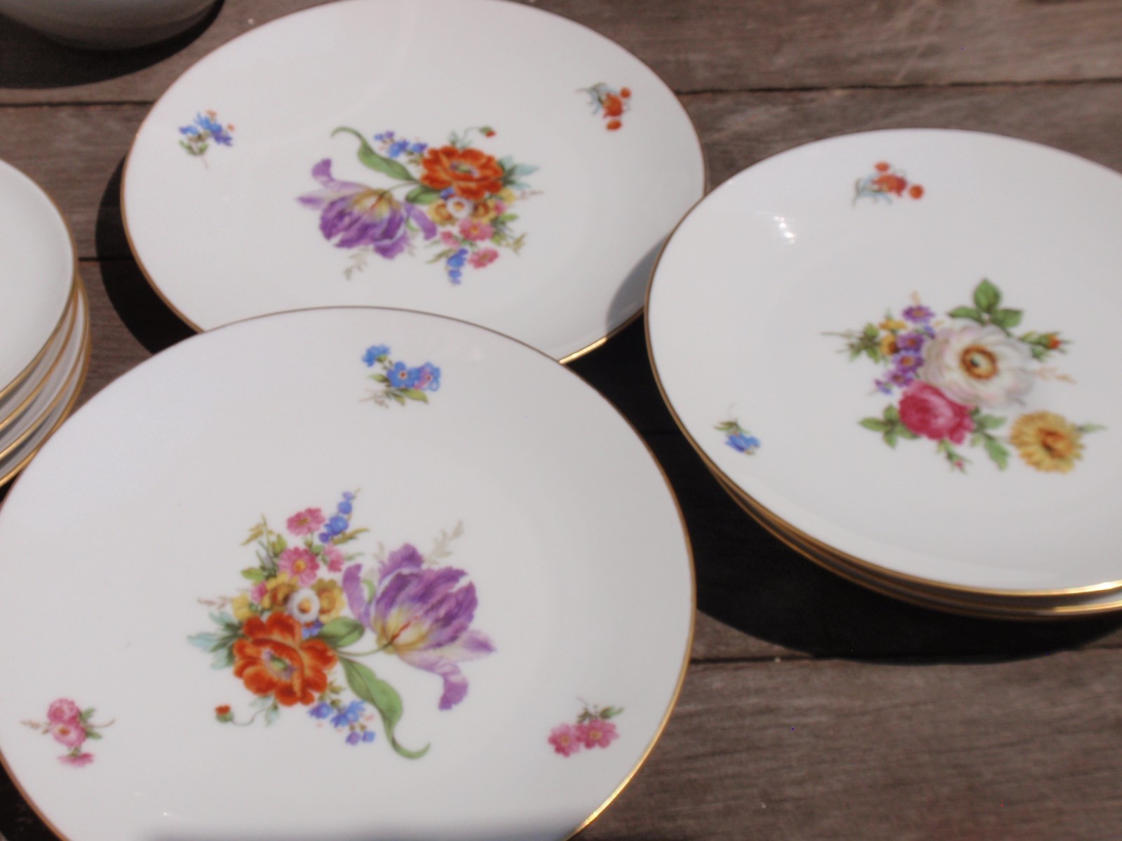 LOT OF 12 ALBOTH AND KAISER ALBA BUNST PLATES AND PITCHER WEST GERMANY ...