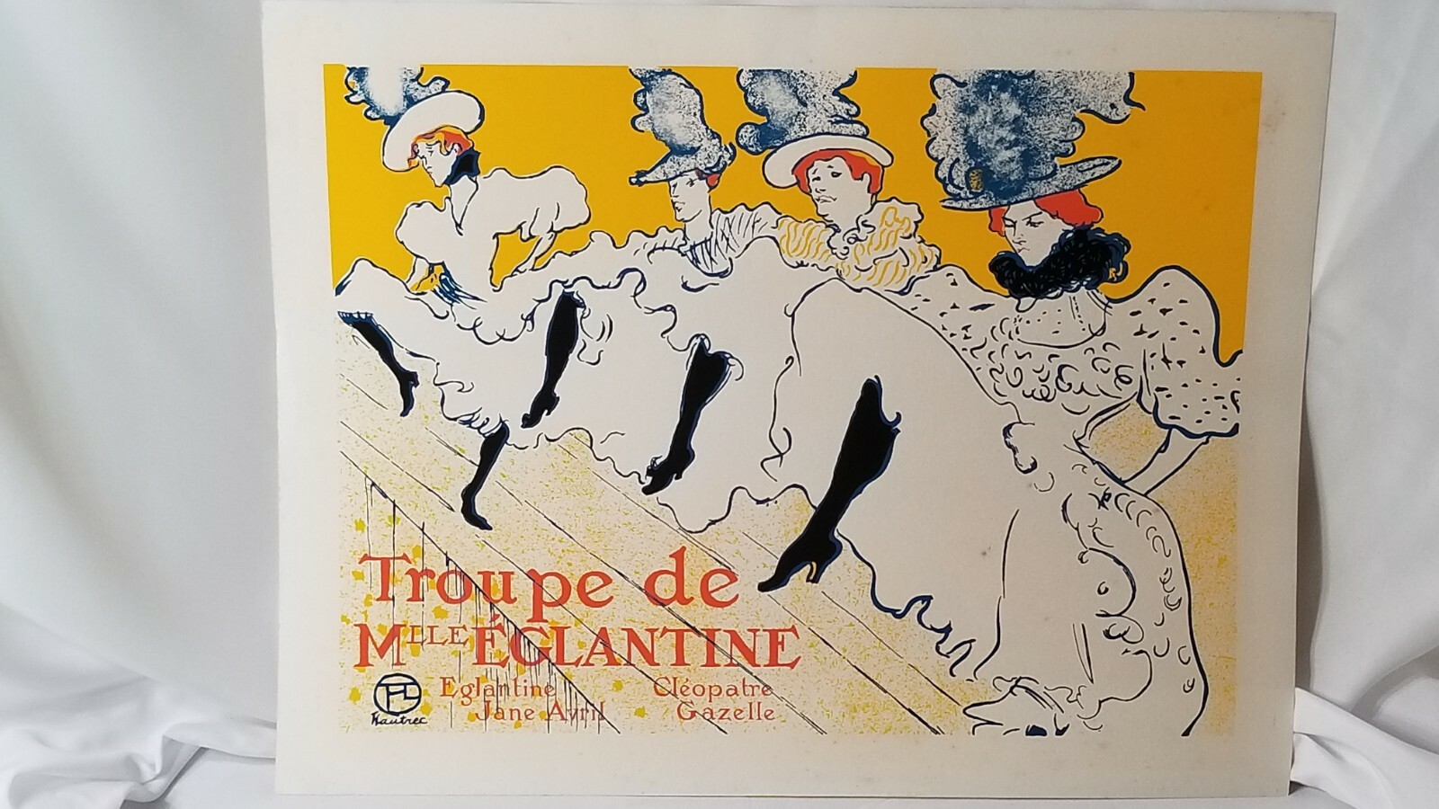 Troupe de Mlle Eglantine Henri de Toulouse Lautrec Poster Stiff Board ...