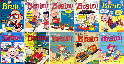 1956 - 1963 The Brain Comic Book Package - 11 eBooks on CD | eBay