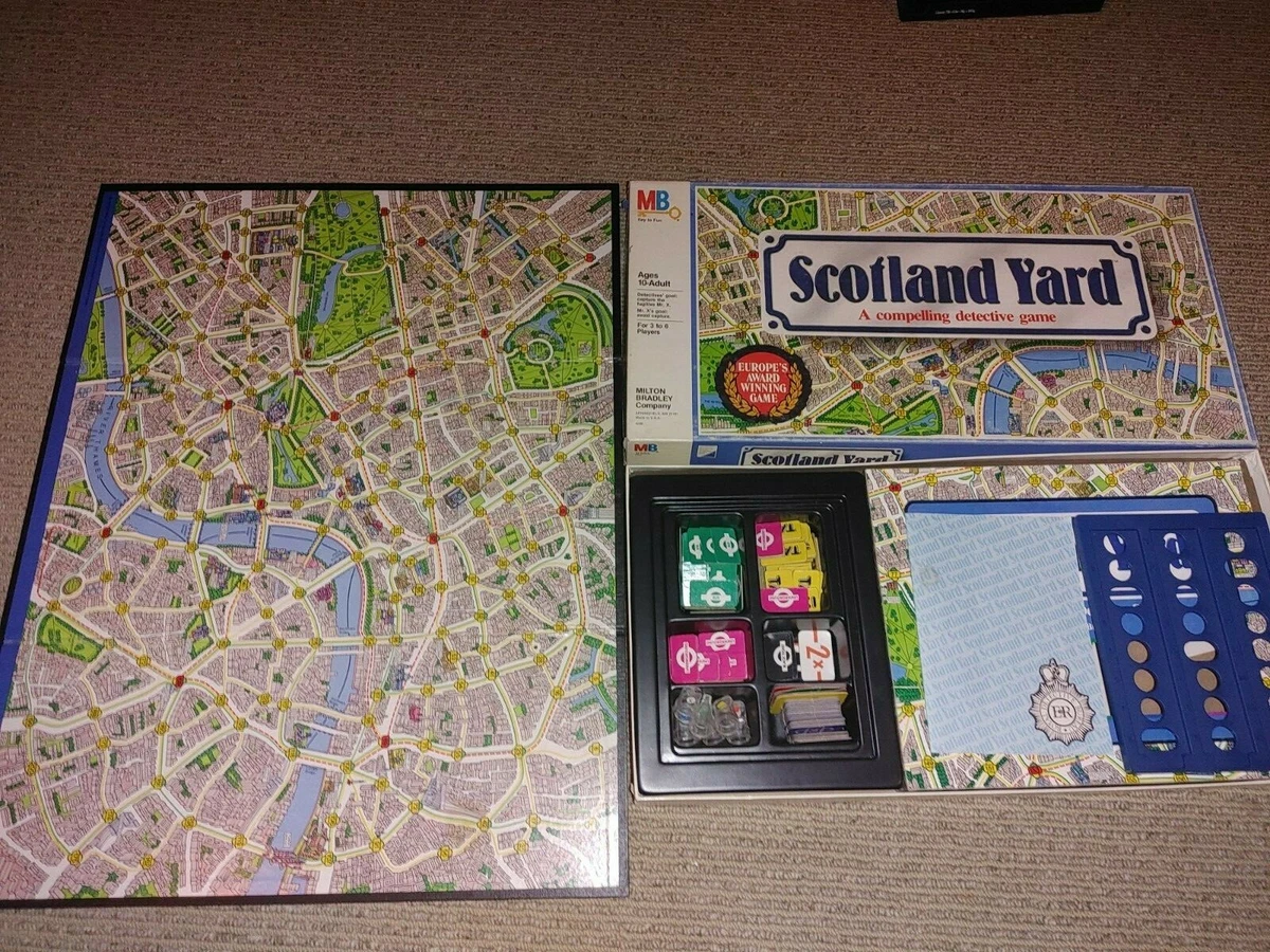 Scotland Yard Board Game, Milton Bradley 1985 - www.glwec.in