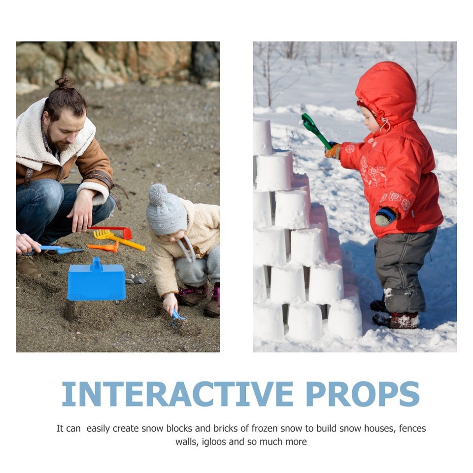 4 pezzi Sand Block Stampi Mattone di neve Making Stampi Castello ...