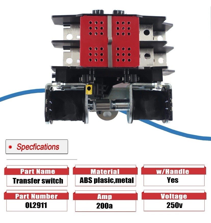 0L2911 200A Automatic Transfer Switch with Handle For Generac 200 Amp ...