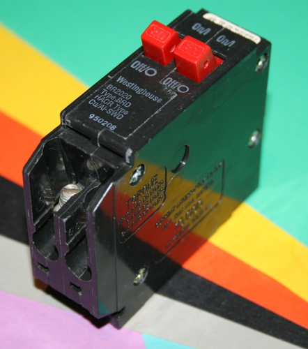 BRYANT / WESTINGHOUSE 20 AMP TWIN CIRCUIT BREAKER BR2020 TANDEM ...