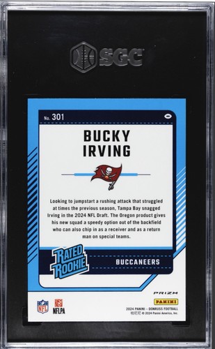 2024 DONRUSS OPTIC PREVIEW #301 BUCKY IRVING RED PANDORA PRIZM ROOKIE ...