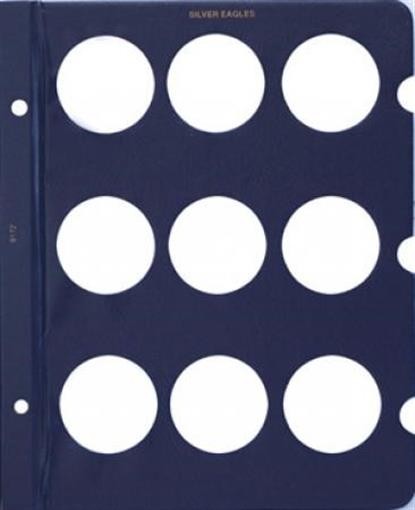 x3 Whitman Coin Album Pages For US Silver Eagle ASE Coins 9 Holes 9172 ...