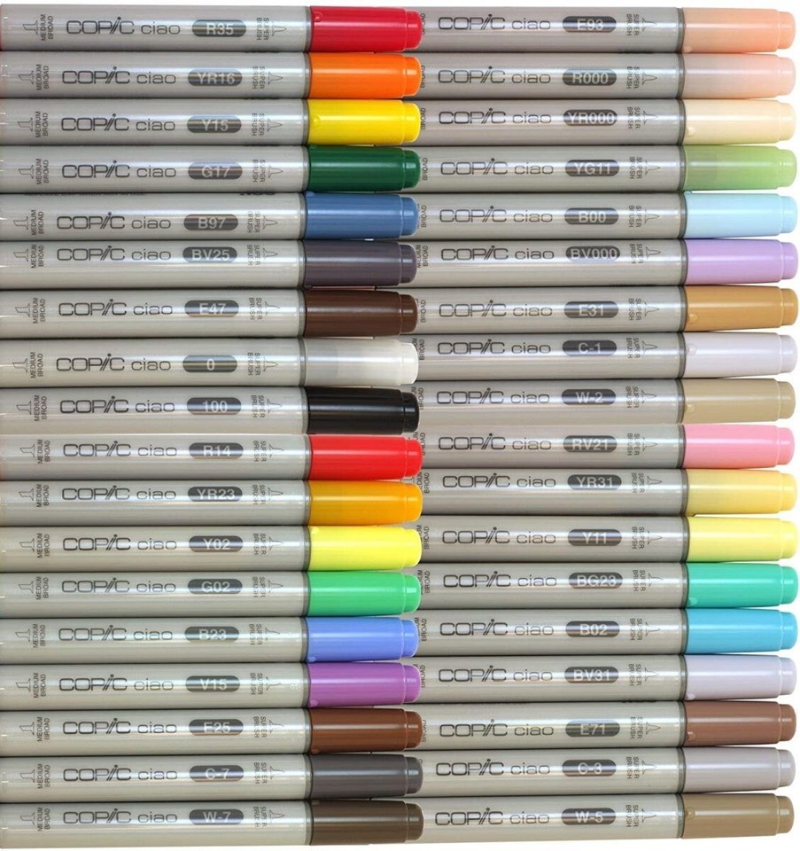 COPIC Ciao Start 36 Colors set Too Colored Marker Pen illustration New ...