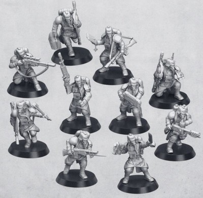 Kill Team Veteran Guardsmen Warhammer 40k Stl Warhammer 40K Kill Team ...