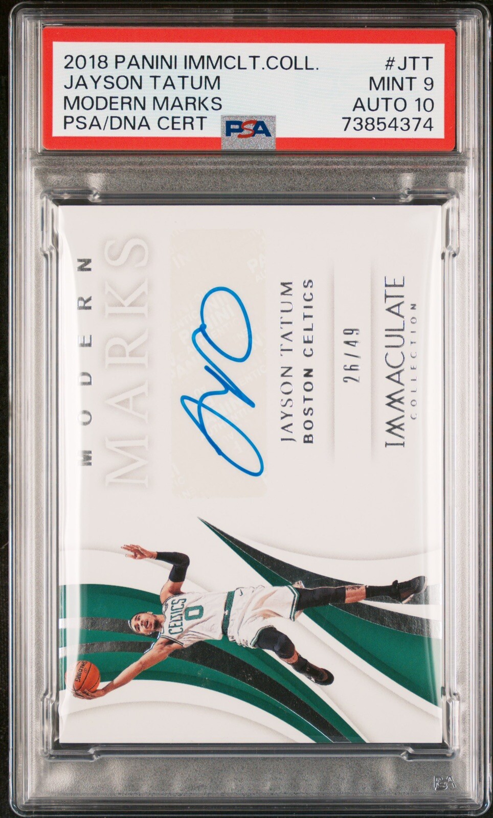 2018-19 Panini Immaculate Collection - Modern Marks Jayson Tatum #MM ...