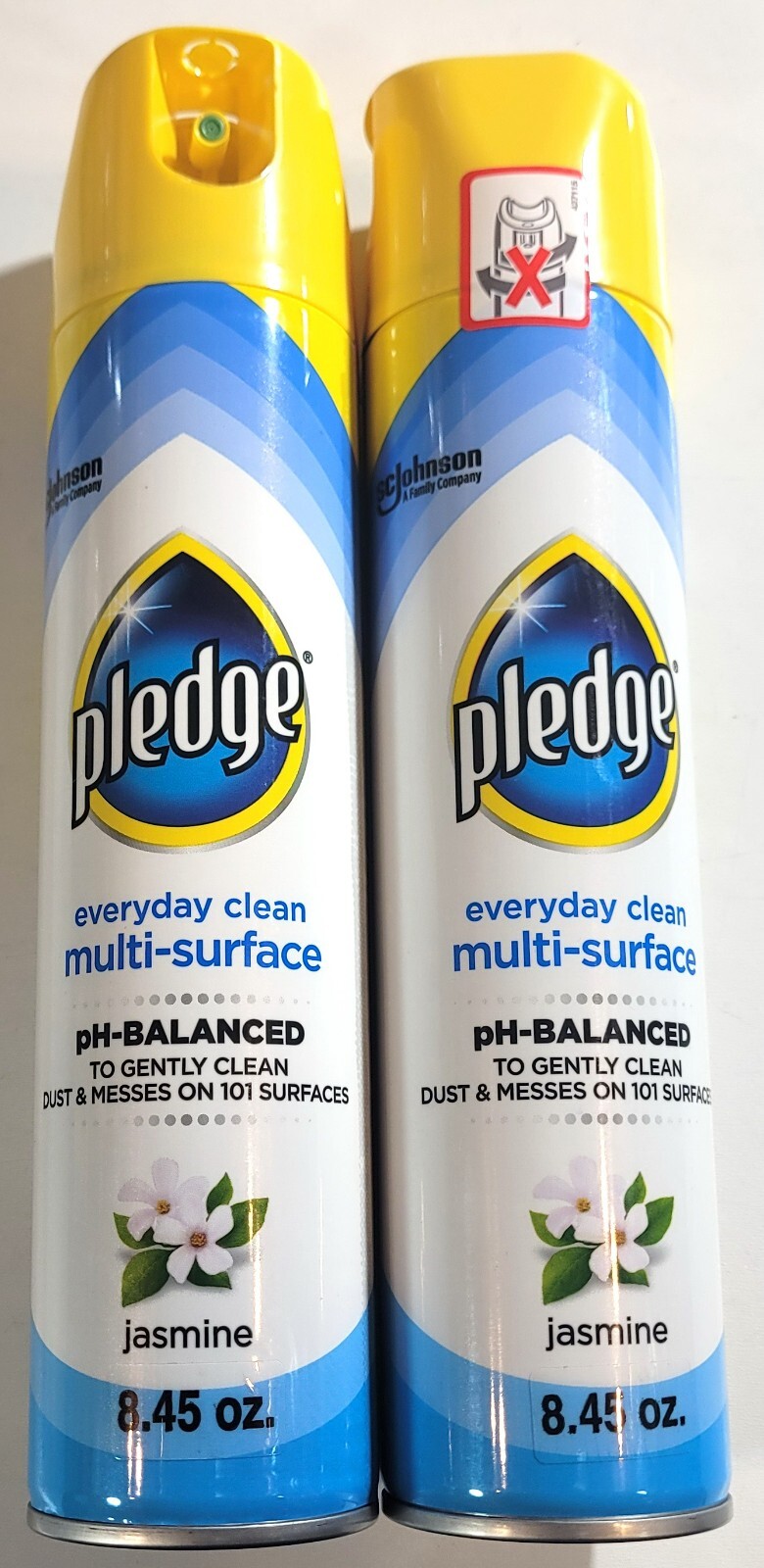 Lot Of 2 Cans Pledge Multi-Surface Jasmine Scented Polish, 8.45 oz Each ...