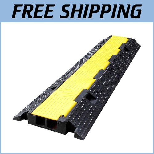 Indoor/Outdoor Rubber Cable Ramp - Heavy Duty 22000lbs Load Capacity ...