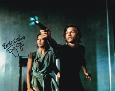 JENNY AGUTTER signed Autogramm 20x25cm LOGANS RUN in Person autograph ...