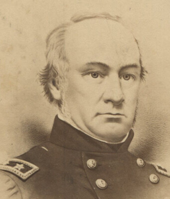 CIVIL WAR GEN. HENRY HALLECK. CABINET CARD BY BRADLEY, SAN FRANCISCO ...
