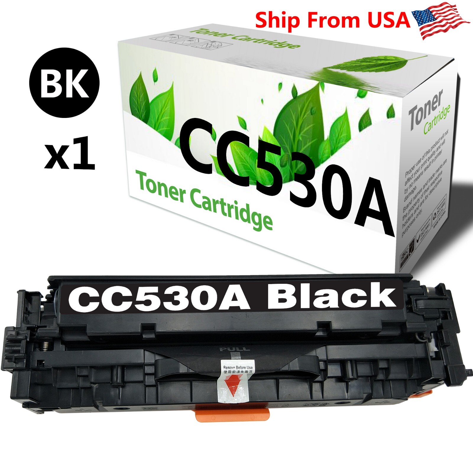 1-Pack CC530A 304A Black Toner Cartridge for CP2025 2025dn Printer | eBay