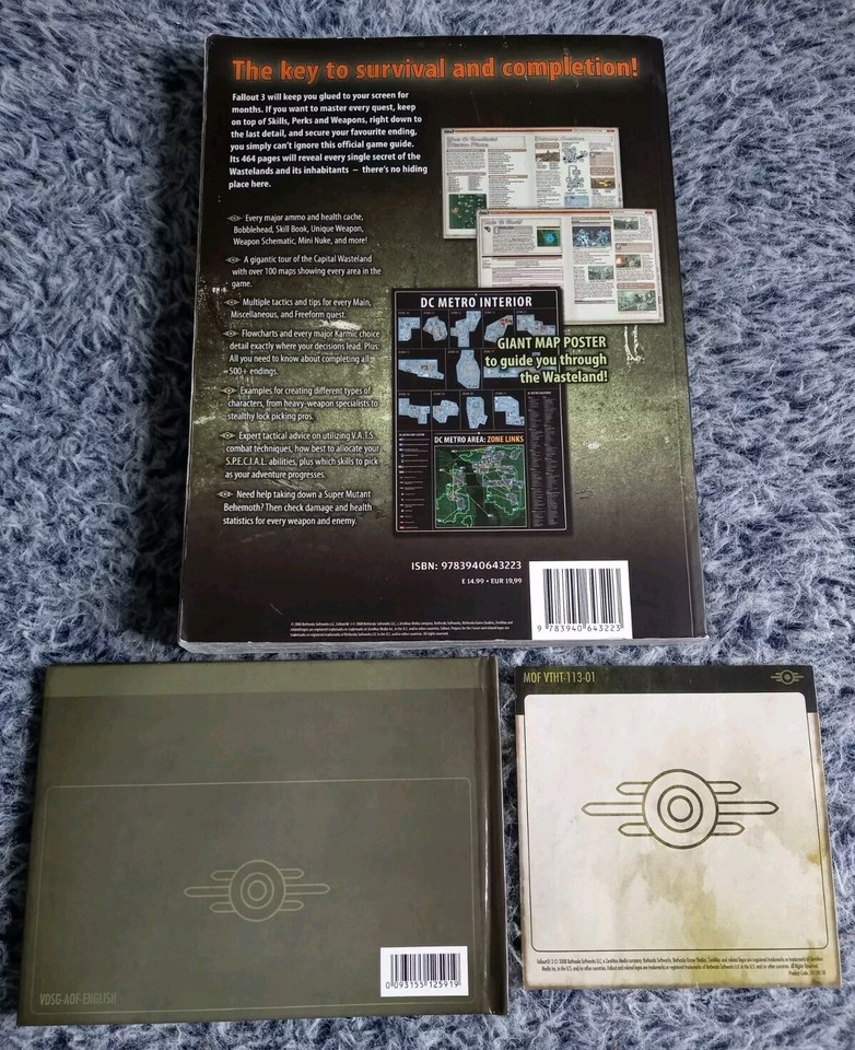 Fallout 3 Official Strategy Guide Artbook And Making Of DVD Disc | eBay