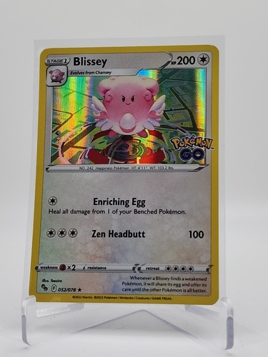 Blissey [Holo] 52/78 Pokémon TGC Pokemon Go | eBay