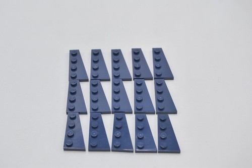 LEGO 15 X Plaque En Wedge Droite Bleu Foncé 4x2 41769 | eBay