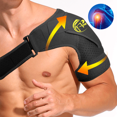 Neoprene Shoulder Dislocation Injury Arthritis Support Strap Brace Left ...