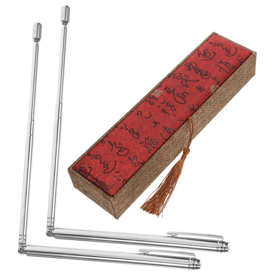Dowsing Rods Spiritual Silver Ruler Probe Tool Divining | eBay