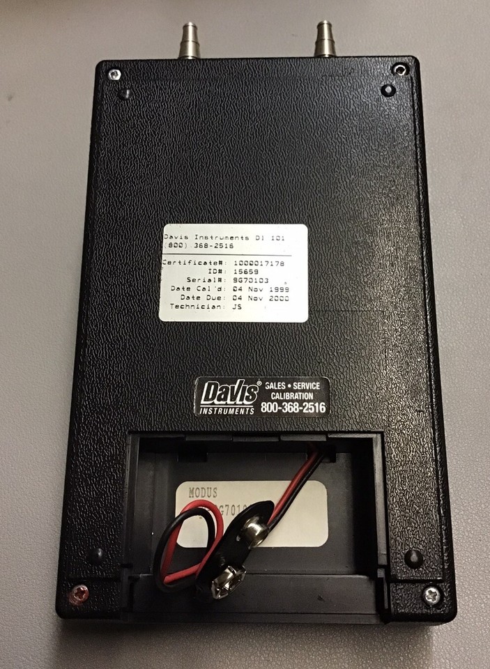 Modus Digital Manometer MA2-001P +- 25 Pa 25 Pascal & Carry Case (B413 ...