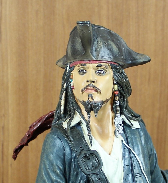 DISNEY STORE PIRATES OF THE CARIBBEAN CAPTAIN JACK SPARROW 22" RESIN ...